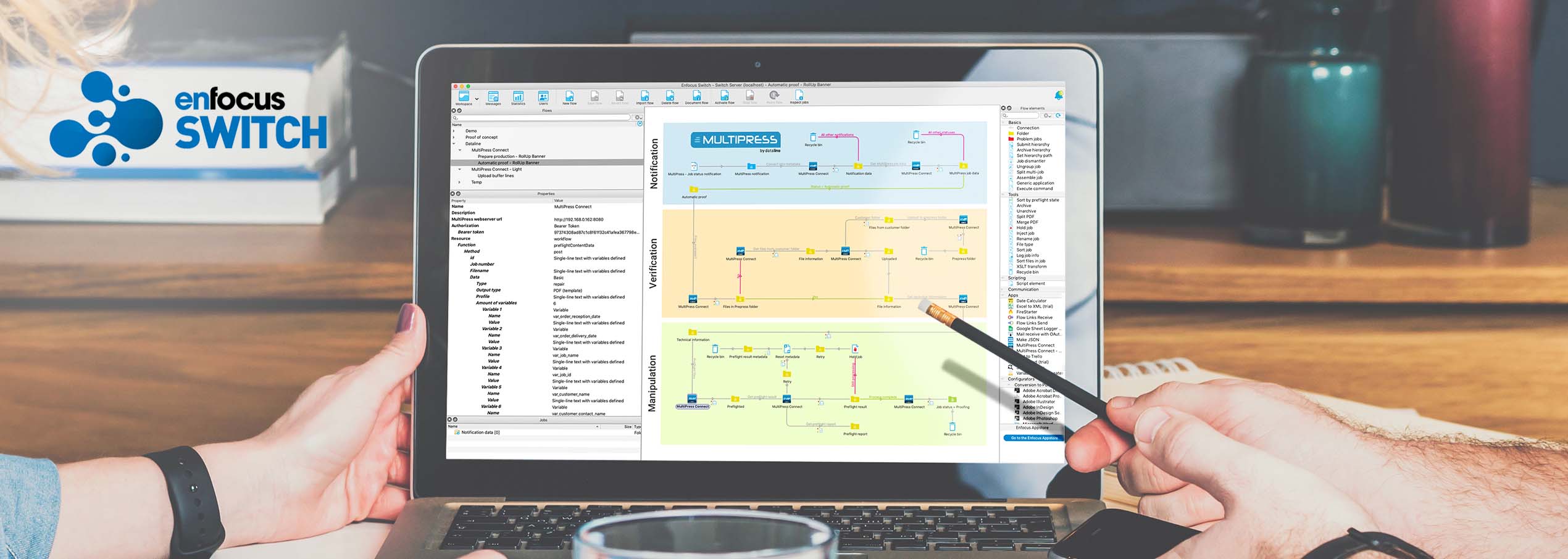Dataline launches MultiPress Connect app for Enfocus Switch | Dataline