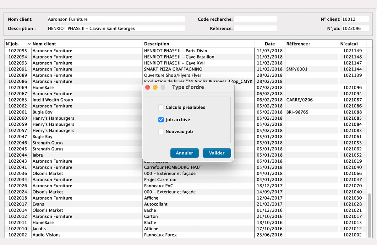 Création d'un renouvellement de commande | Dataline